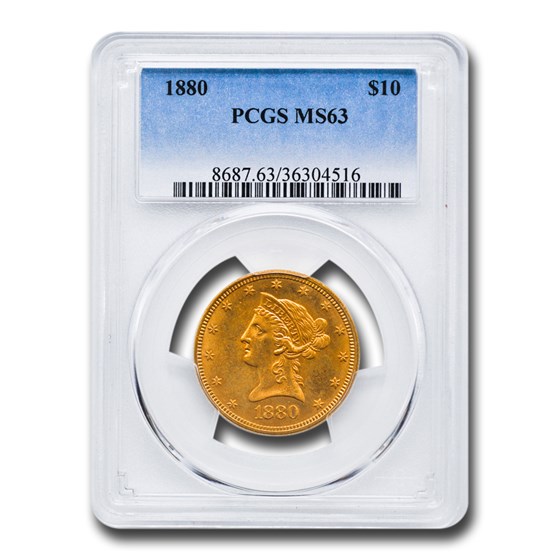 Buy 1880 $10 Liberty Gold Eagle MS-63 PCGS | APMEX
