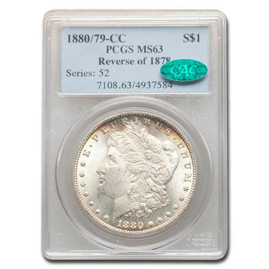 Buy 1880/79-CC Morgan Dollar MS-63 PCGS CAC (Rev of 1878) | APMEX
