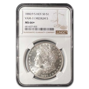 Buy 1880/9-S Morgan Dollar MS-66+ NGC VAM-11 | APMEX