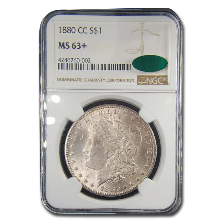 1880-CC Morgan Dollar MS-63+ NGC CAC