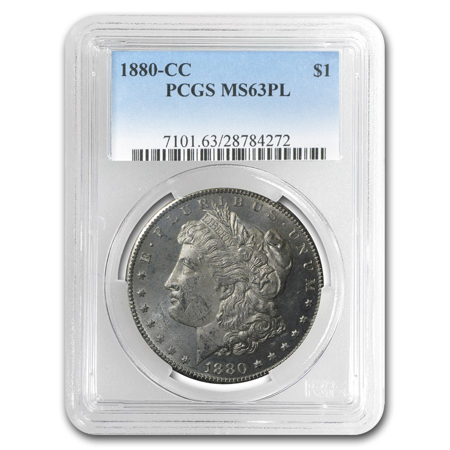 Buy 1880-CC Morgan Dollar MS-63 PL PCGS | APMEX