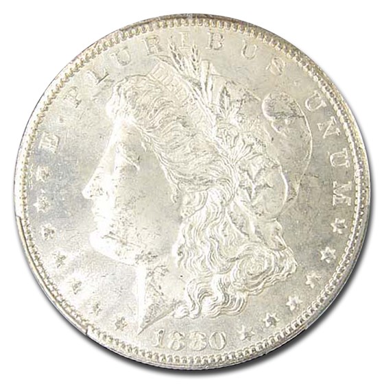1880-CC Morgan Dollar MS-64 PCGS CAC (8/7 High 7)