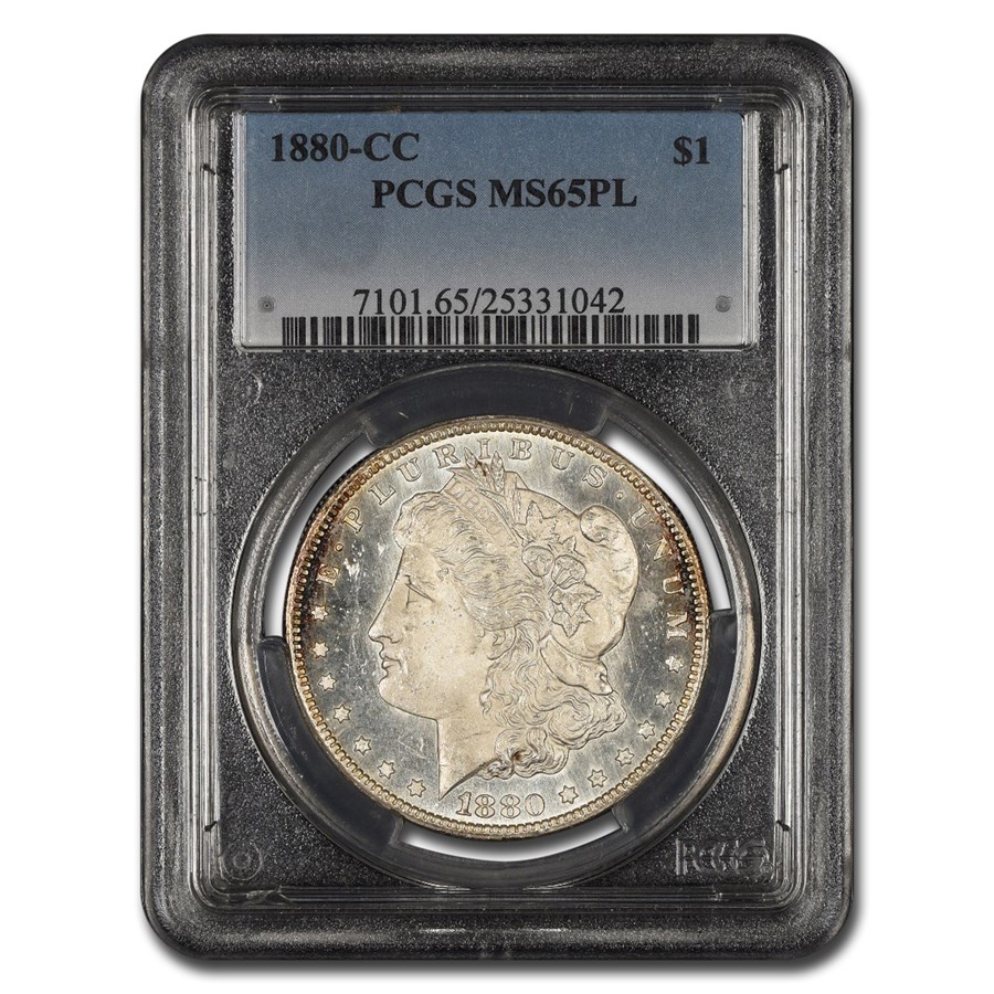 Buy 1880-CC Morgan Dollar MS-65 PL Proof Like PCGS | APMEX