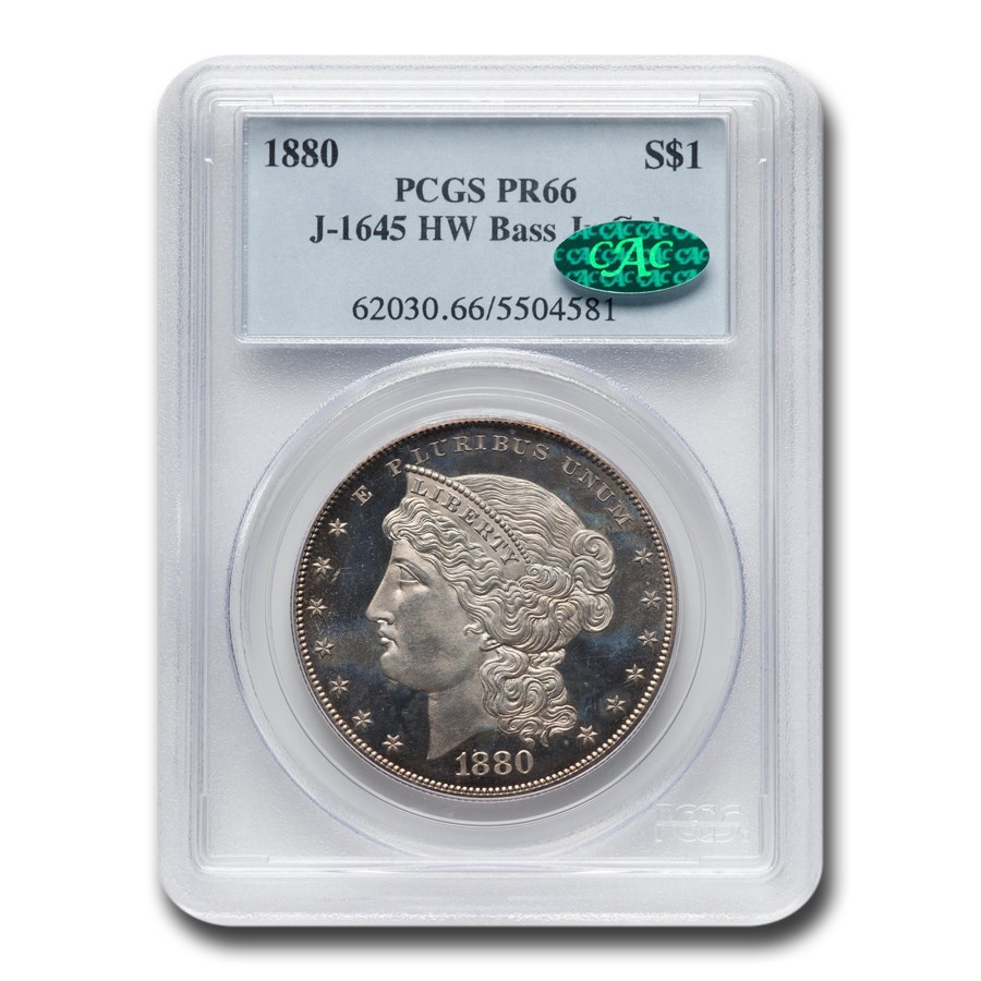 Buy 1880 Goloid Metric Dollar Pattern CAC PR-66 | APMEX