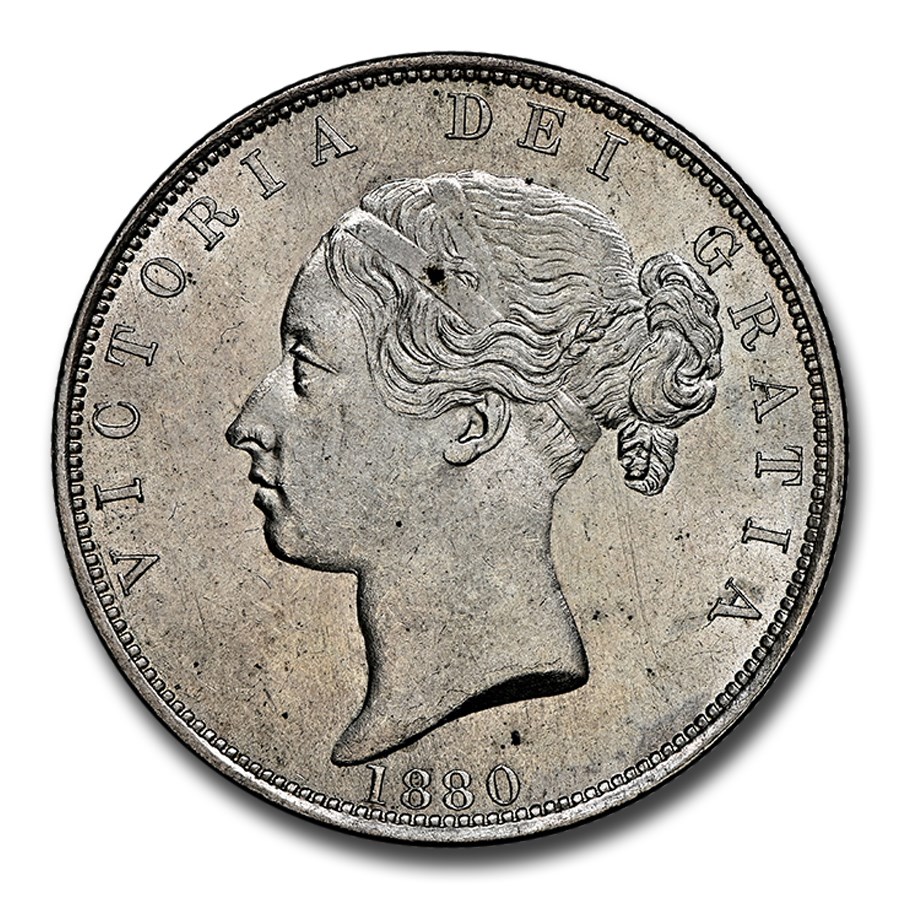Buy 1880 Great Britain Silver Half Crown Victoria MS-63 NGC | APMEX