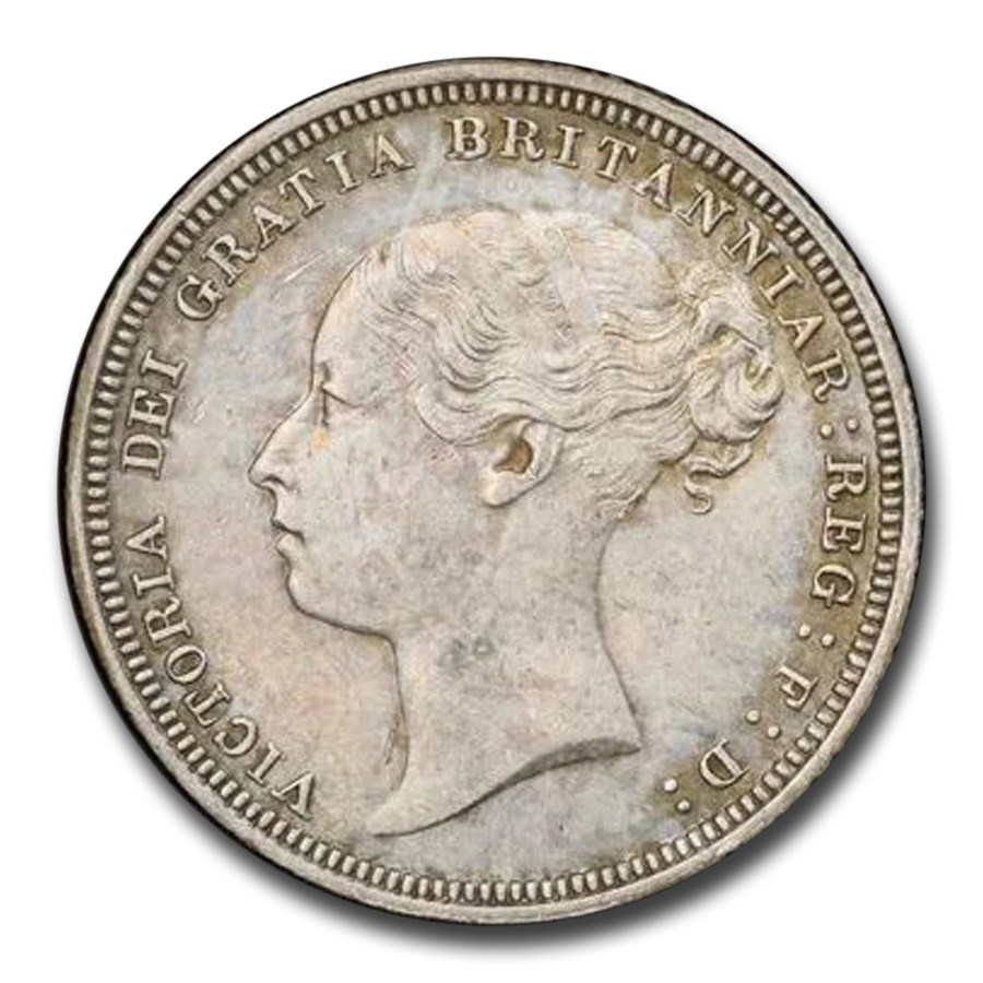 1880 Great Britain Silver Sixpence Victoria MS-62 PCGS
