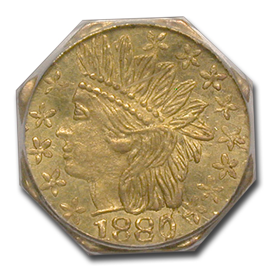 Buy 1880 Indian Octagonal 25 Cent Gold MS-63 PCGS (BG-799X) | APMEX