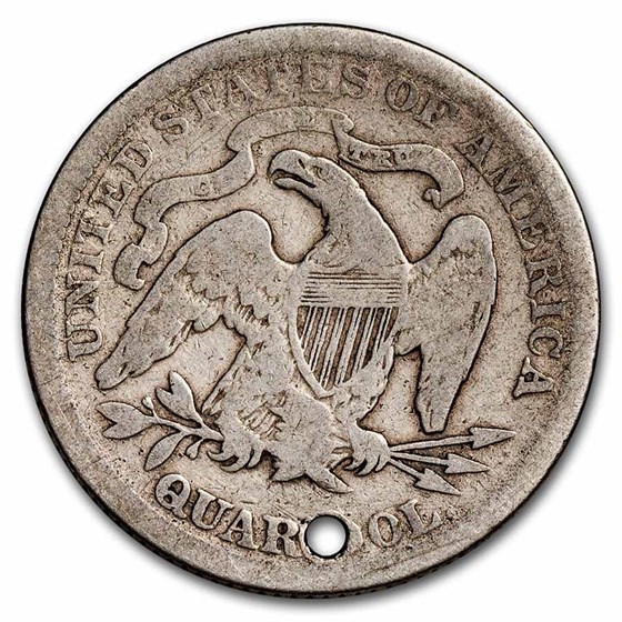 Buy 1880 Liberty Seated Quarter VG Details (Holed) | APMEX