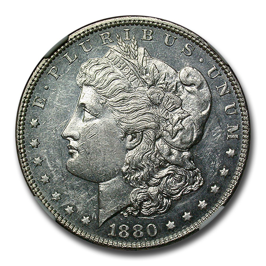1880 Morgan Dollar MS-60 NGC (PL)