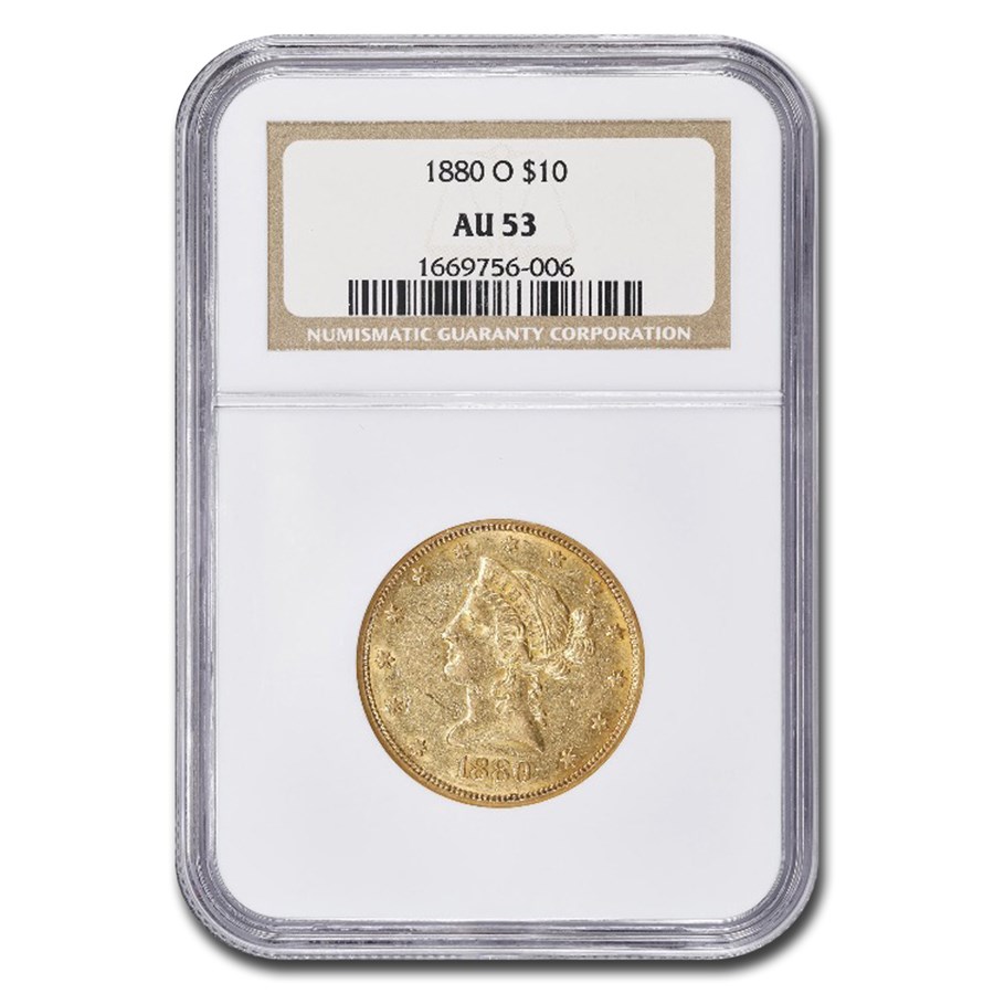 Buy 1880-O $10 Liberty Gold Eagle AU-53 NGC | APMEX