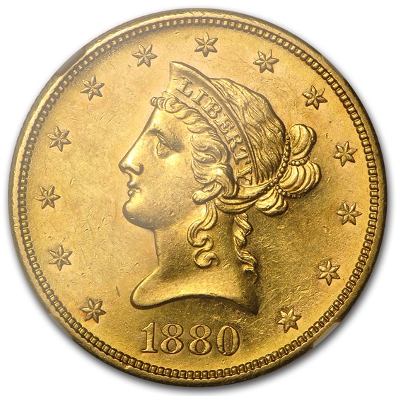 Buy 1880-S $10 Liberty Gold Eagle MS-61 NGC (PL) | APMEX
