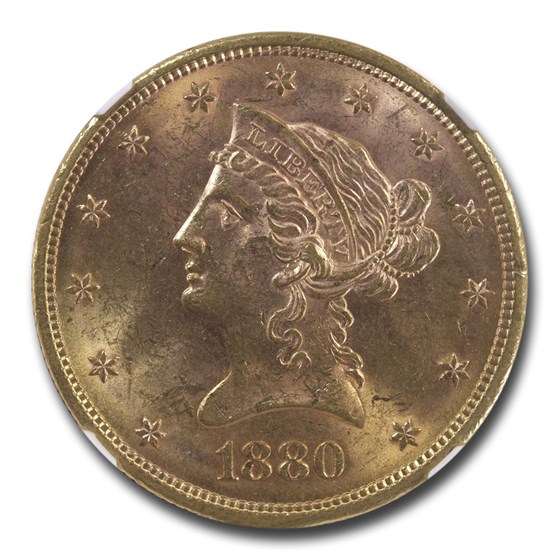 Buy 1880-S $10 Liberty Gold Eagle MS-62 NGC | APMEX
