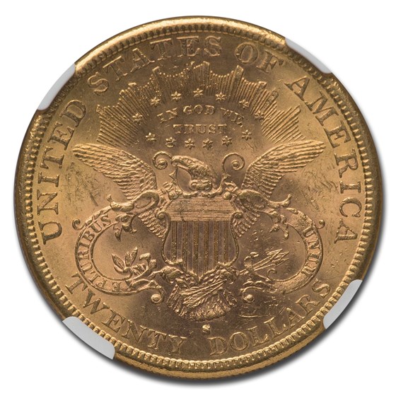 Buy 1880-S $20 Liberty Gold Double Eagle MS-61 NGC | APMEX