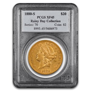 Buy 1880-S $20 Liberty Gold Double Eagle XF-45 PCGS | APMEX