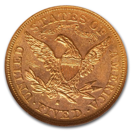 Buy 1880-S $5 Liberty Gold Half Eagle MS-63 NGC (PL) | APMEX
