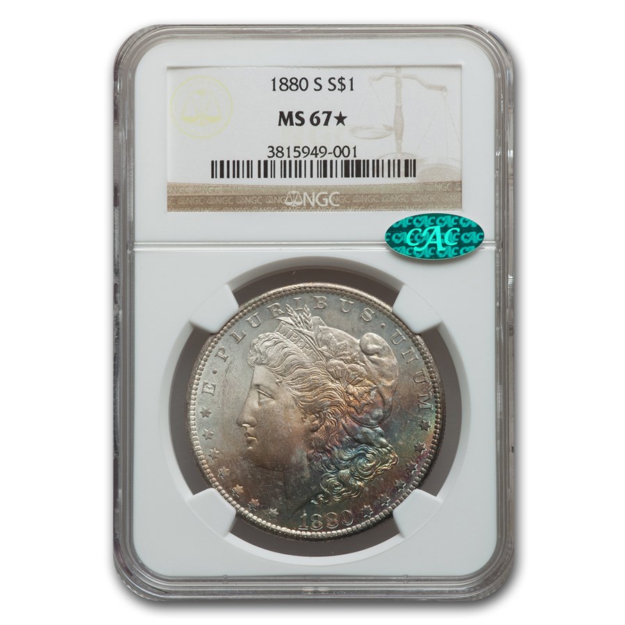 Buy 1880-S Morgan Dollar MS-67* NGC CAC | APMEX