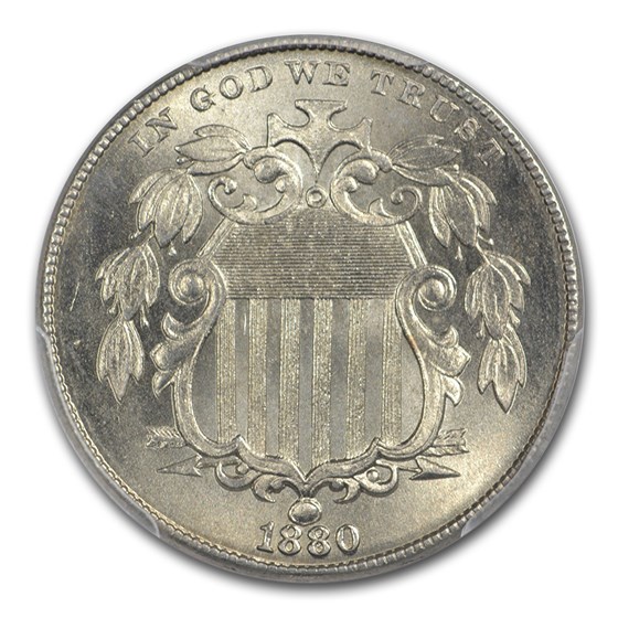 Buy 1880 Shield Nickel MS-66 PCGS | APMEX