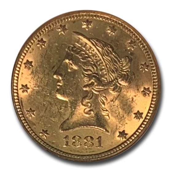 Buy 1881 $10 Liberty Gold Eagle MS-62 NGC | APMEX