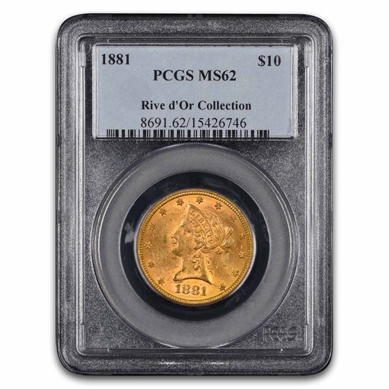 Buy 1881 $10 Liberty Gold Eagle MS-62 PCGS | APMEX