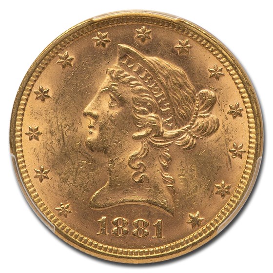 Buy 1881 $10 Liberty Gold Eagle MS-63 PCGS | APMEX