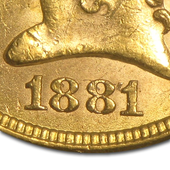 Buy 1881/1881 $5 Liberty Gold Half Eagle MS-62 NGC (RPD FS-304) | APMEX