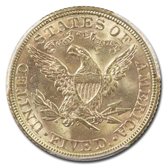 Buy 1881 $5 Liberty Gold Half Eagle MS-63+ PCGS | APMEX