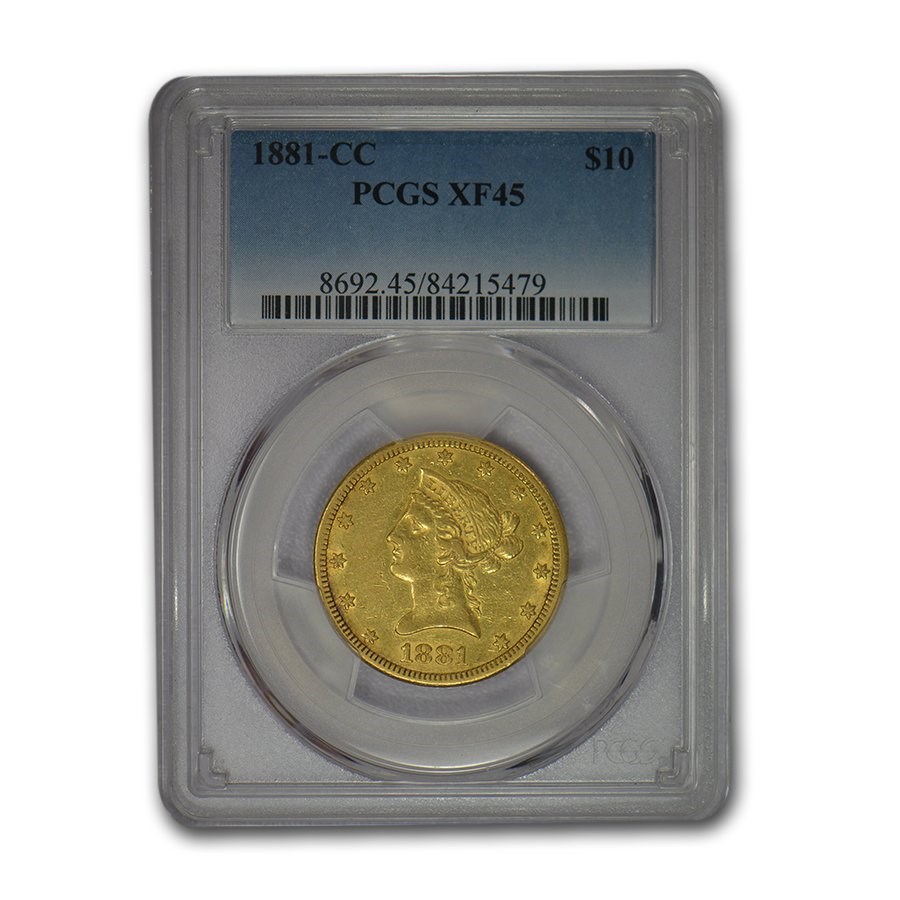 Buy 1881-CC $10 Liberty Gold Eagle XF-45 PCGS | APMEX