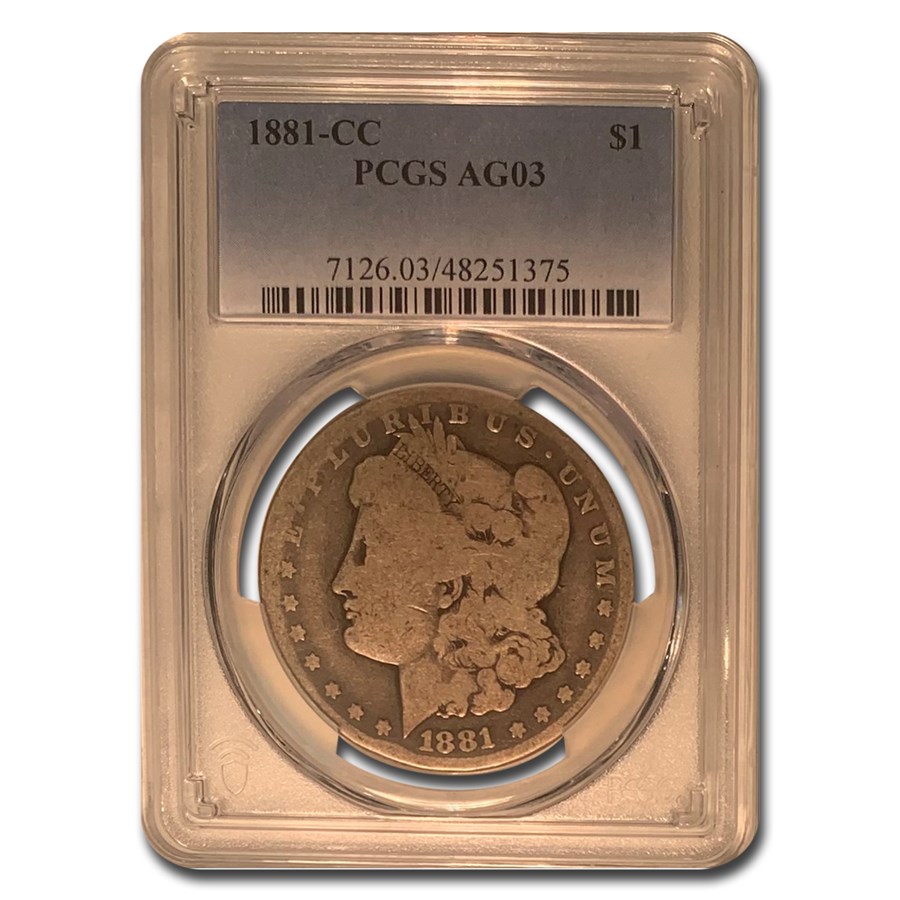 1881-CC Morgan Dollar AG-3 PCGS
