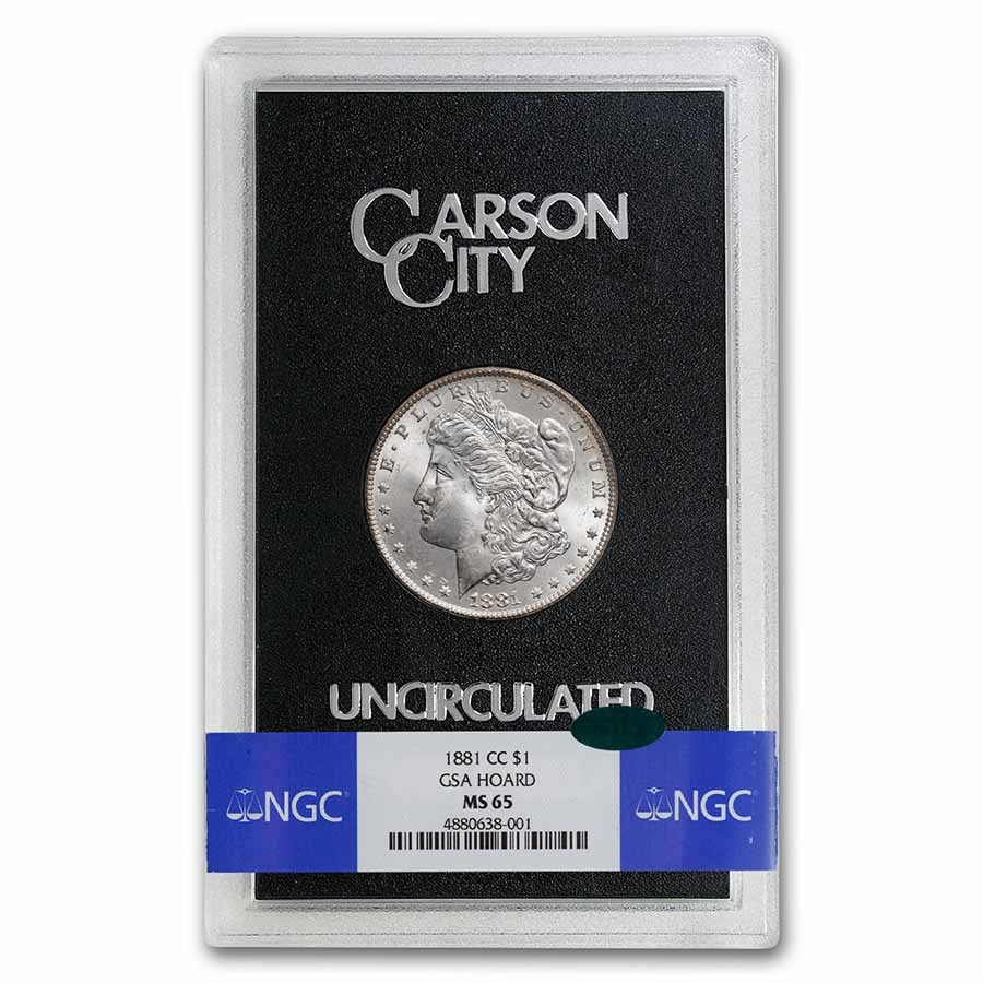 Buy 1881-CC Morgan Dollar MS-65 NGC CAC (GSA, Beautifully Toned) | APMEX