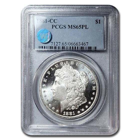 Buy 1881-CC Morgan Dollar MS-65 PL PCGS | APMEX