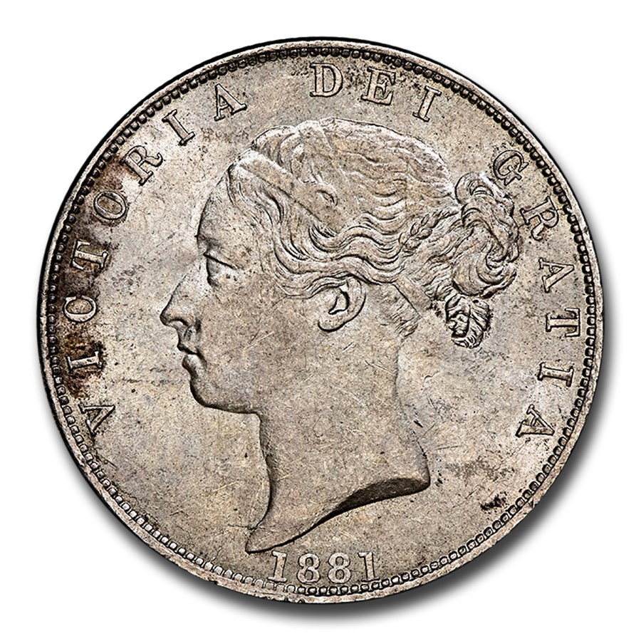 Buy 1881 Great Britain Silver Half Crown Victoria MS-63 NGC | APMEX