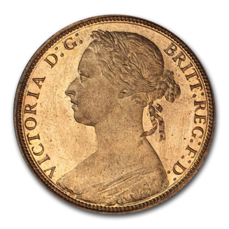 Buy 1881-H Great Britain One Penny Victoria PR-65+ RED PCGS | APMEX