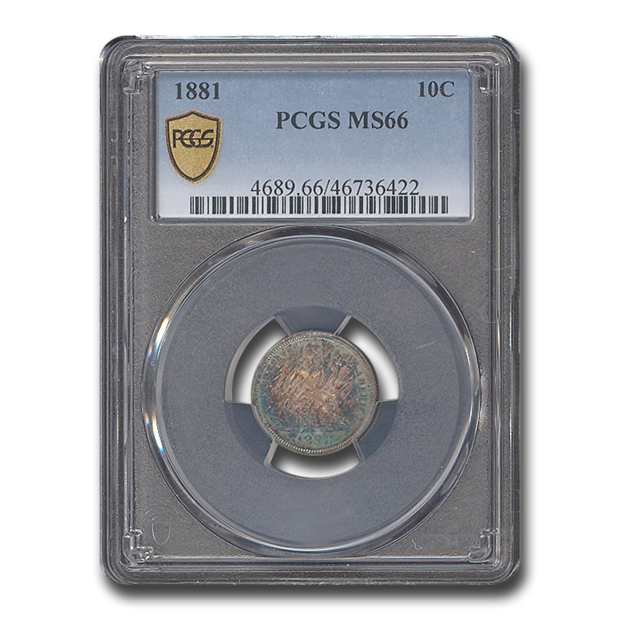 Buy 1881 Liberty Seated Dime MS-66 PCGS | APMEX