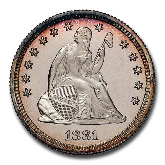 Buy 1881 Liberty Seated Quarter PF-68 Cameo NGC | APMEX