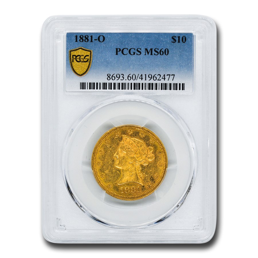 Buy 1881-O $10 Liberty Gold Eagle MS-60 PCGS | APMEX