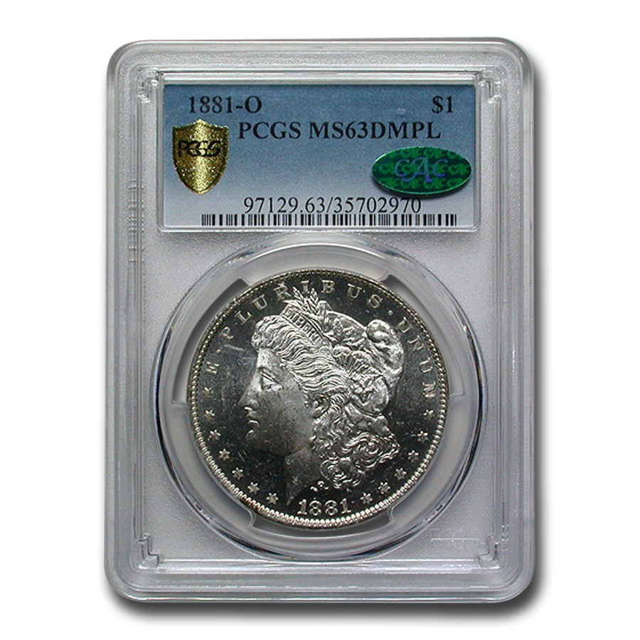 Buy 1881-O Morgan Dollar MS-63 PCGS CAC (DMPL) | APMEX