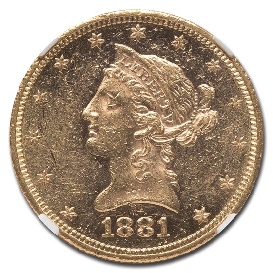 Buy 1881-S $10 Liberty Gold Eagle MS-61 NGC | APMEX