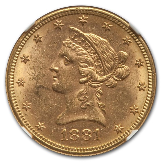 Buy 1881-S $10 Liberty Gold Eagle MS-62 NGC | APMEX