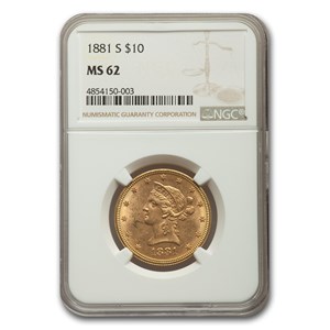 Buy 1881-S $10 Liberty Gold Eagle MS-62 NGC | APMEX