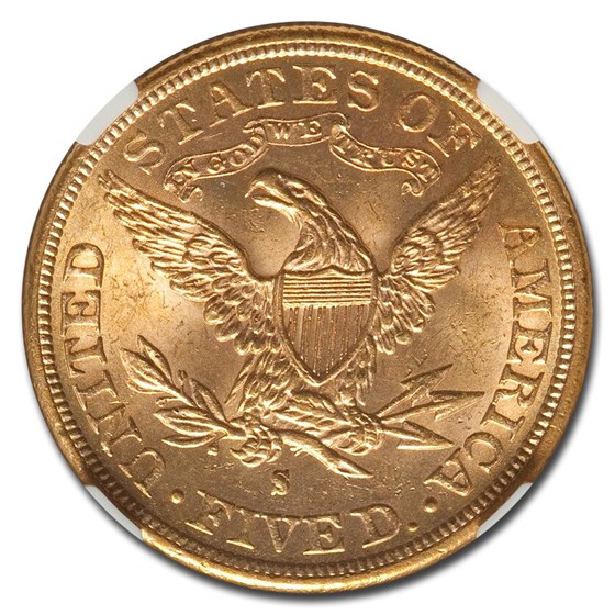 Buy 1881-S $5 Liberty Gold Half Eagle MS-65 NGC | APMEX