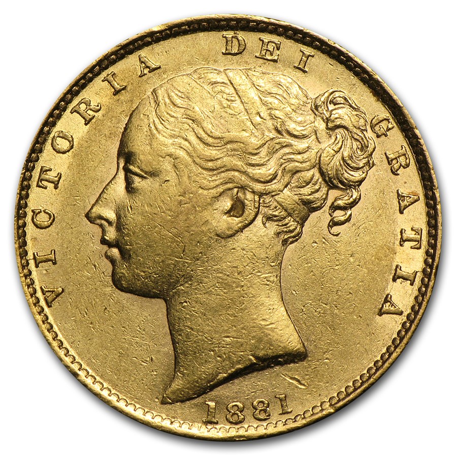 Buy 1881-S Australia Gold Sovereign Victoria AU | APMEX