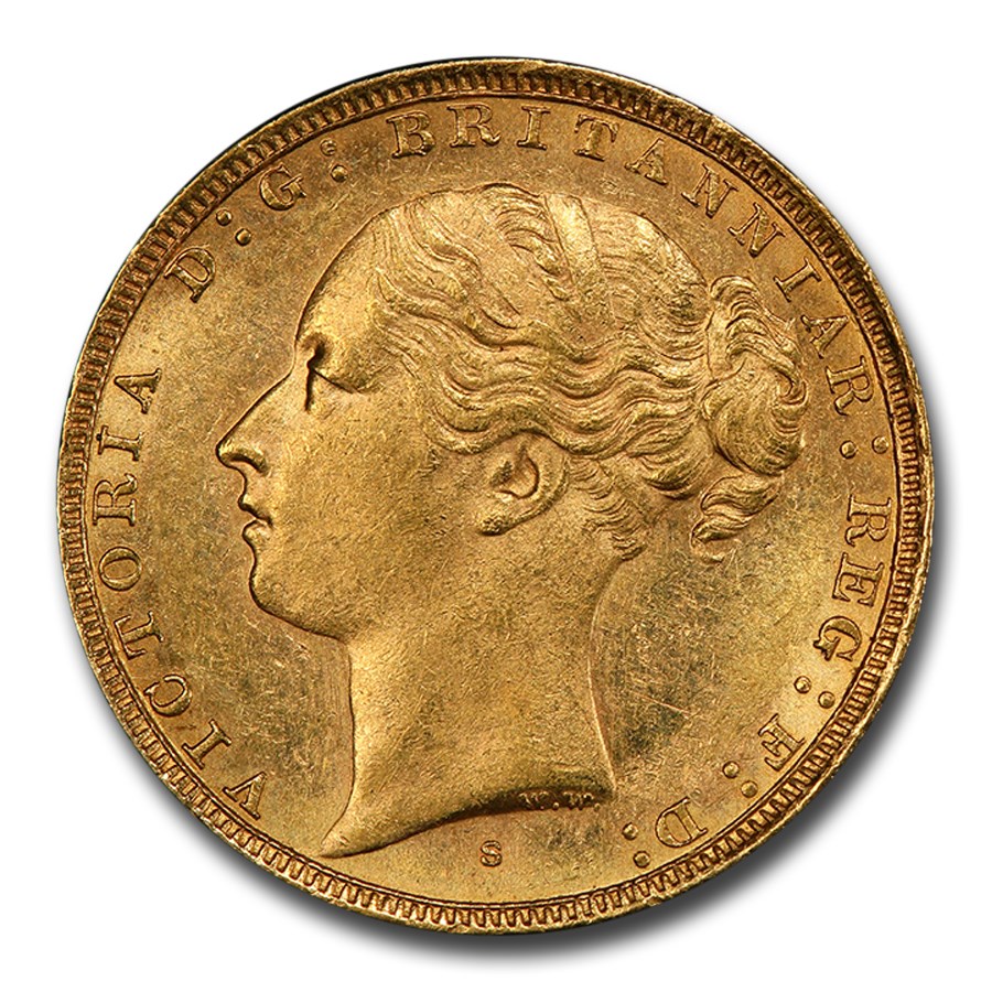 Buy 1881-S Australia Gold Sovereign Victoria MS-63 PCGS | APMEX