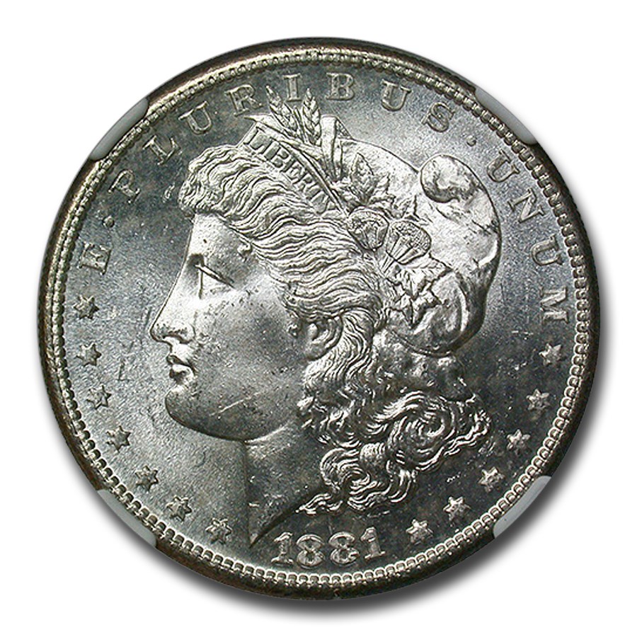 1881-S Morgan Dollar MS-64+ NGC