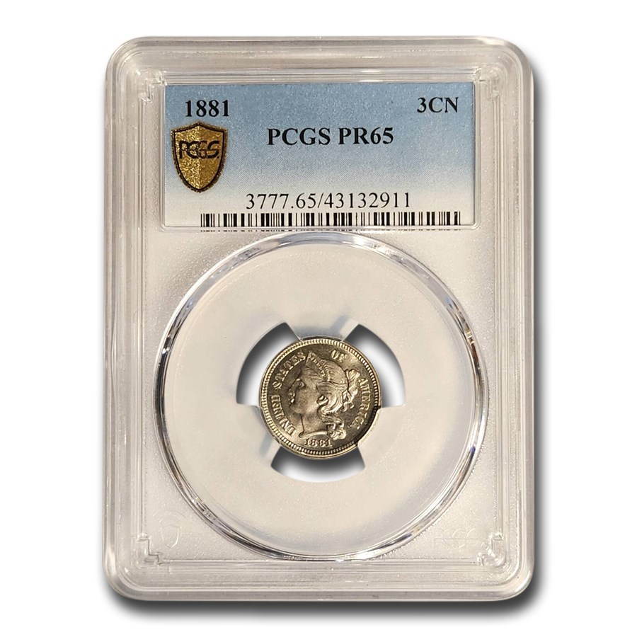 Buy 1881 Three Cent Nickel PR-65 PCGS | APMEX