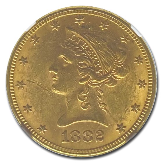 Buy 1882 $10 Liberty Gold Eagle MS-61 NGC | APMEX