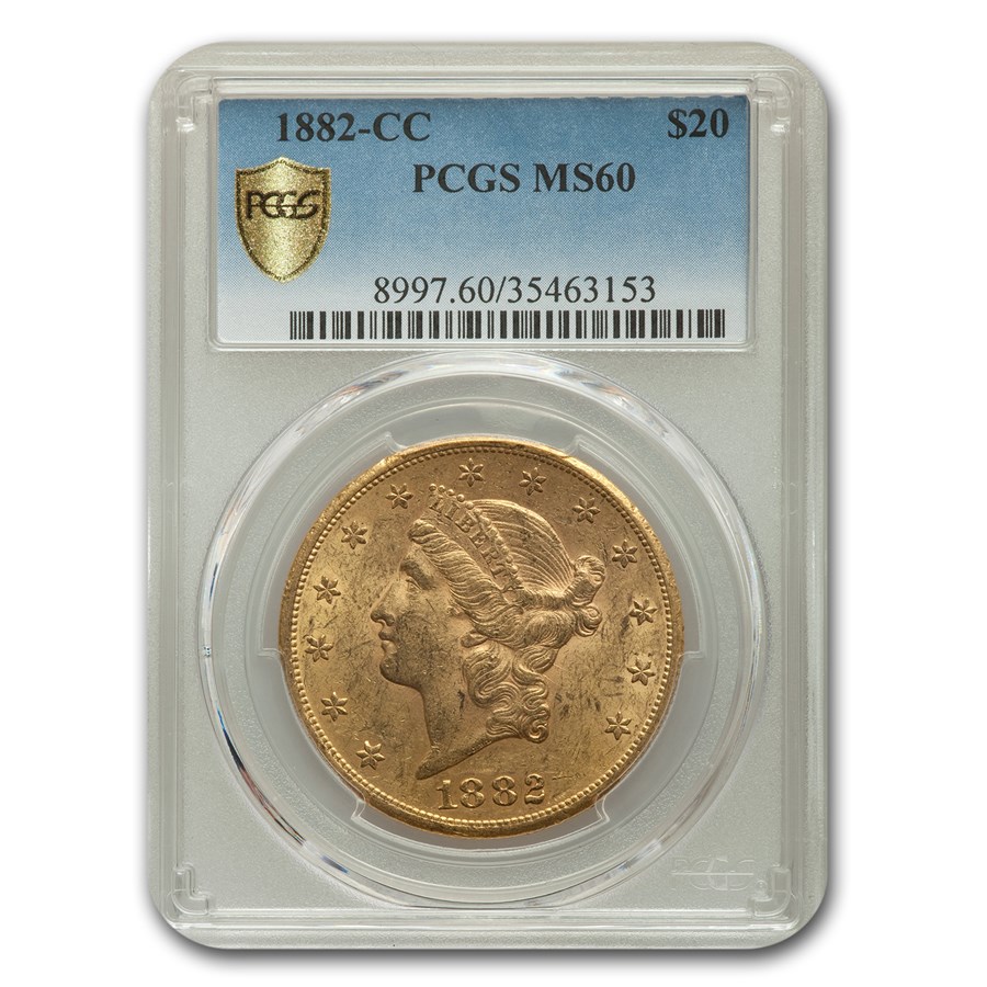 Buy 1882-CC $20 Liberty Gold Double Eagle MS-60 PCGS | APMEX