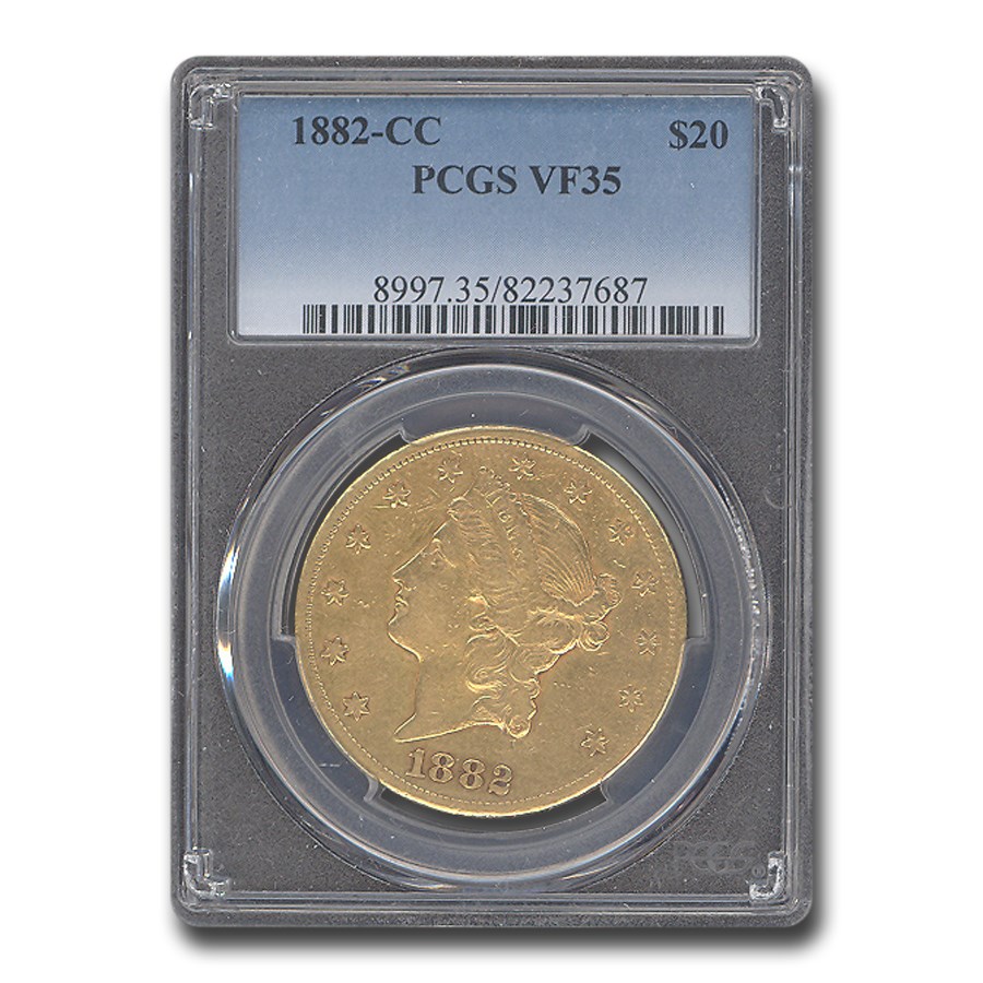 Buy 1882-CC $20 Liberty Gold Double Eagle VF-35 PCGS | APMEX