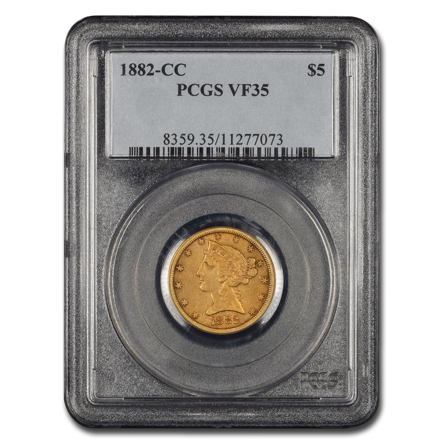 Buy 1882-CC $5 Liberty Gold Half Eagle VF-35 PCGS | APMEX