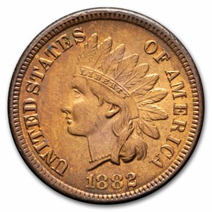 1882 Indian Head Cent BU (Red)