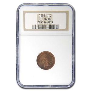 1882 Indian Head Cent PF-66 NGC (Red/Brown)